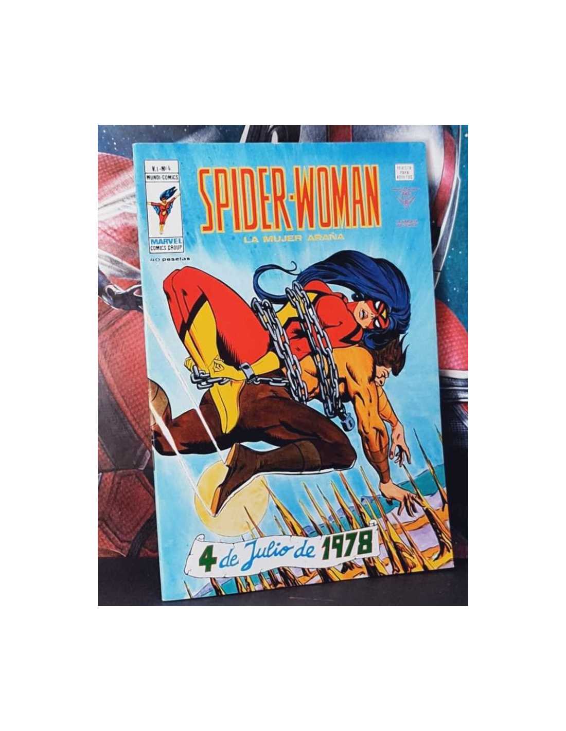Spider-Woman 4 julio 1978 grapa Vértice Marvel