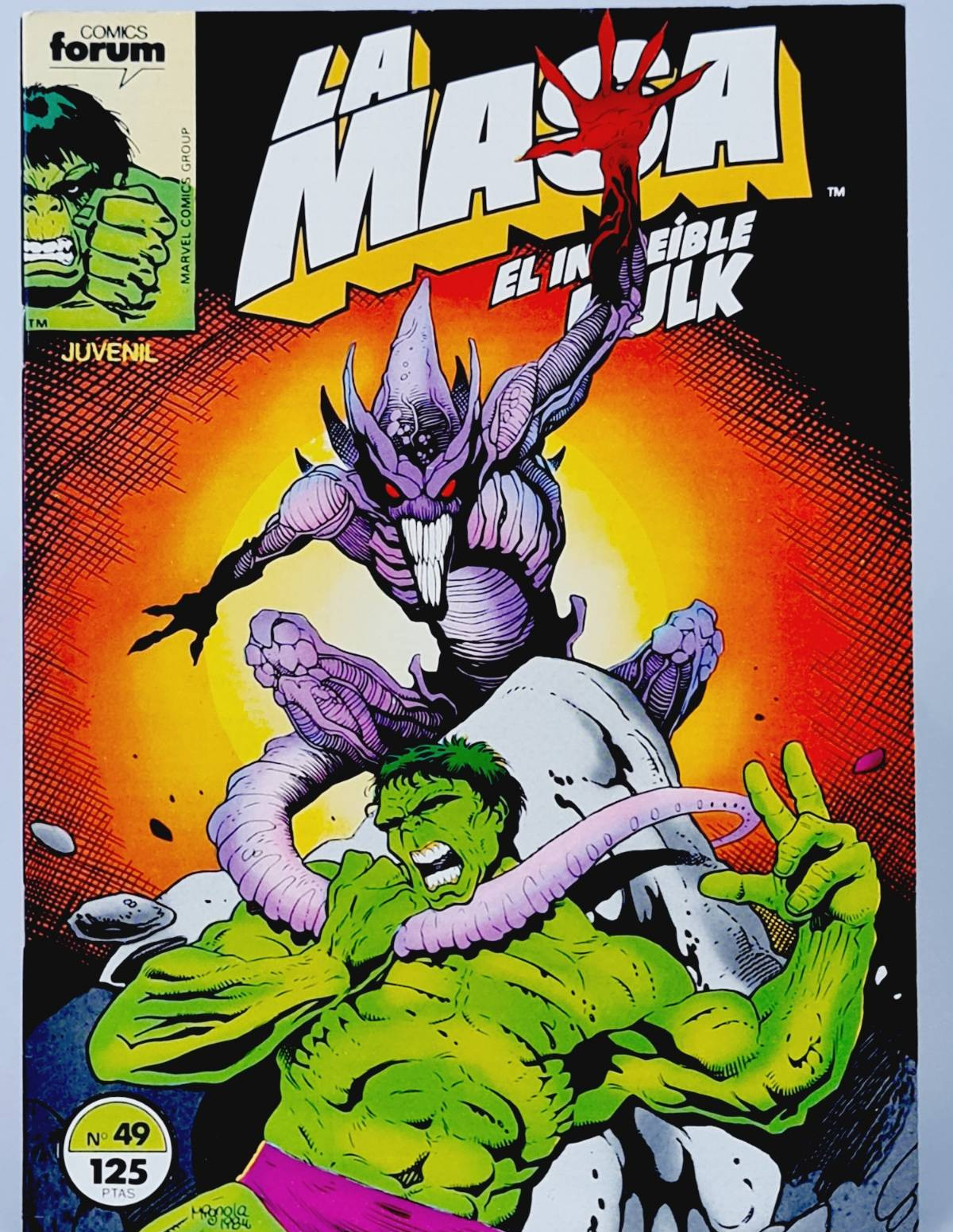 Cómic La Masa 49 Marvel Hulk Vintage Retro