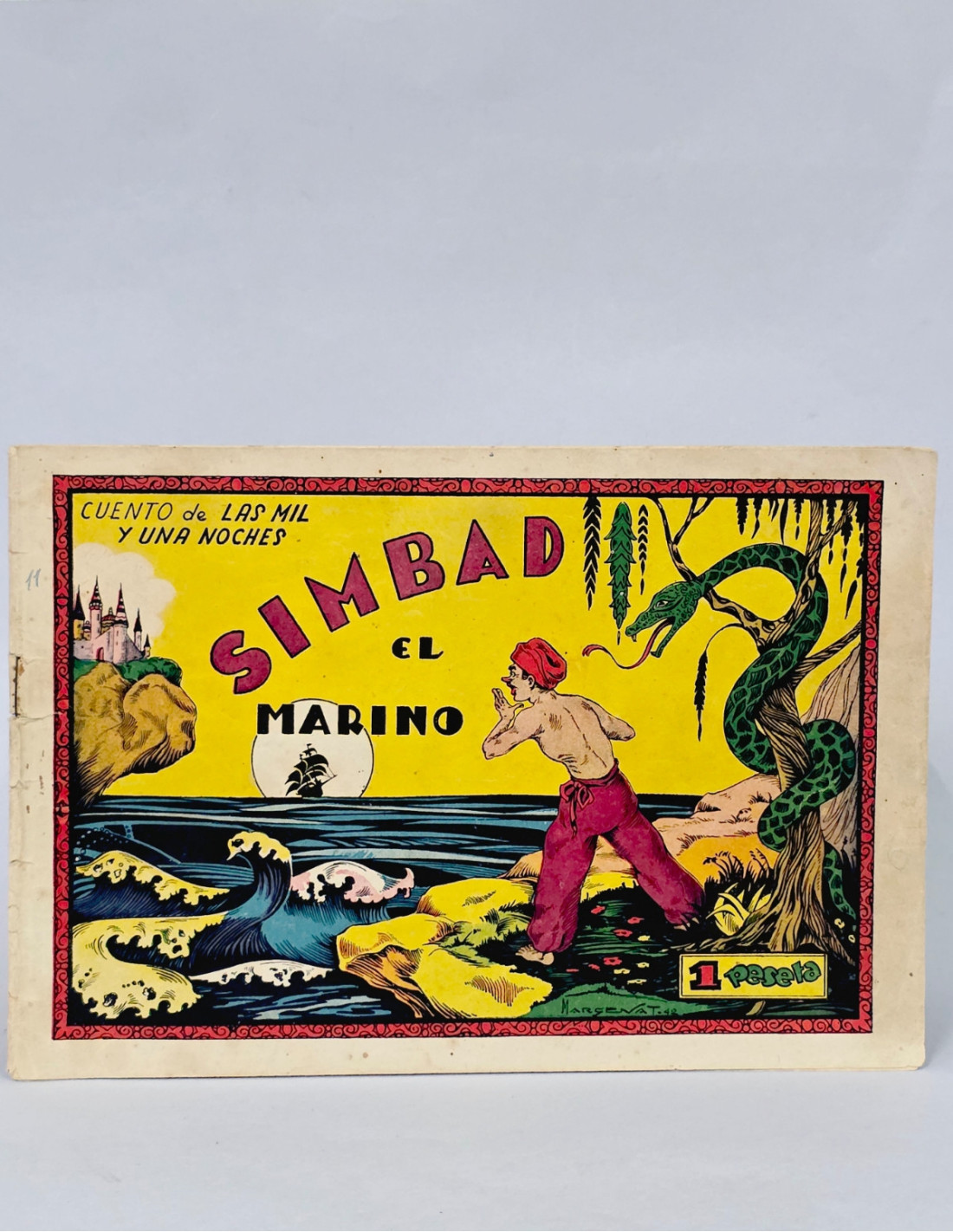 TEBEO SIMBAD EL MARINO 15 GERPLA CISNE CÓMIC ANTIGUO ORIGINAL BUEN ESTADO