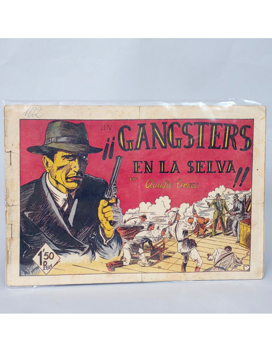 TEBEO CLAUDIO GANGSTERS EN LA SELVA 5 LOMO ABIERTO VALENCIANA CÓMIC...