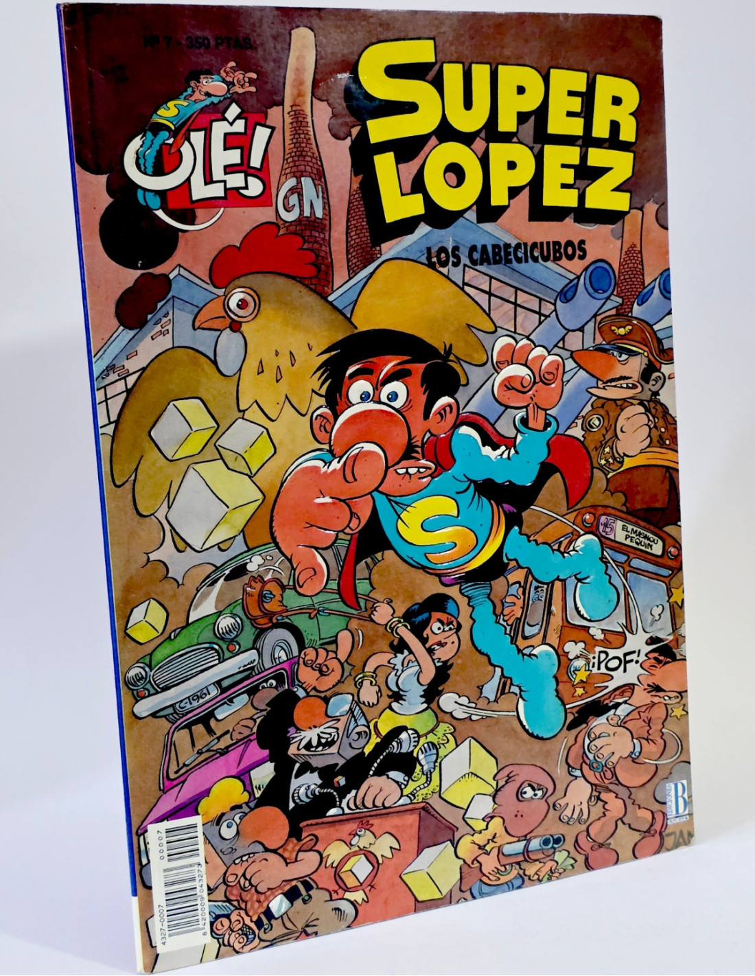 Cómic Superlópez Los Cabecicubos Olé Jan 1994