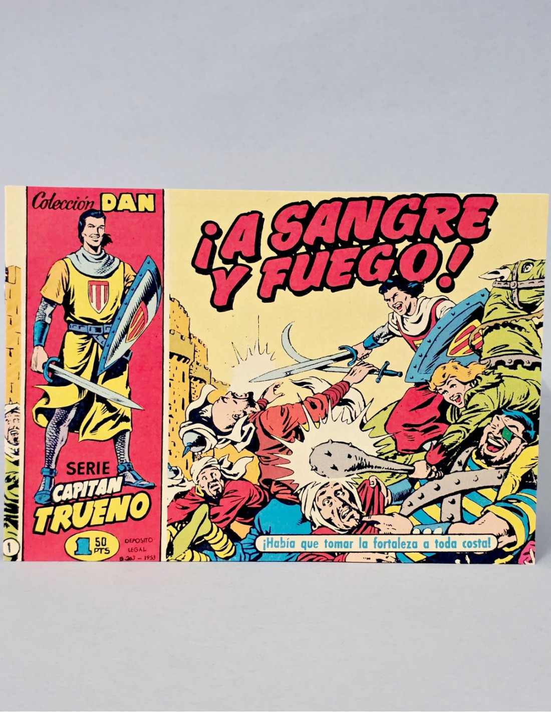 CÓMIC DE KIOSCO CAPITÁN TRUENO 1 COLECCIÓN DAN SANGRE Y FUEGO FACSÍ...